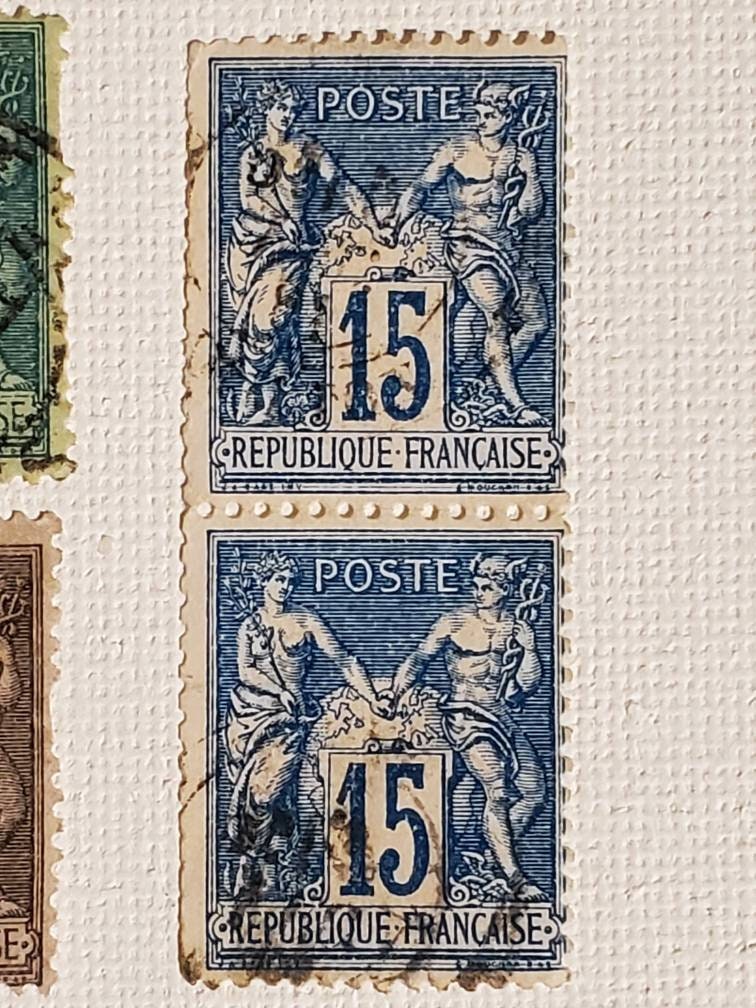 1800's France Mail Poste Republic of France 6 Stamps - Etsy