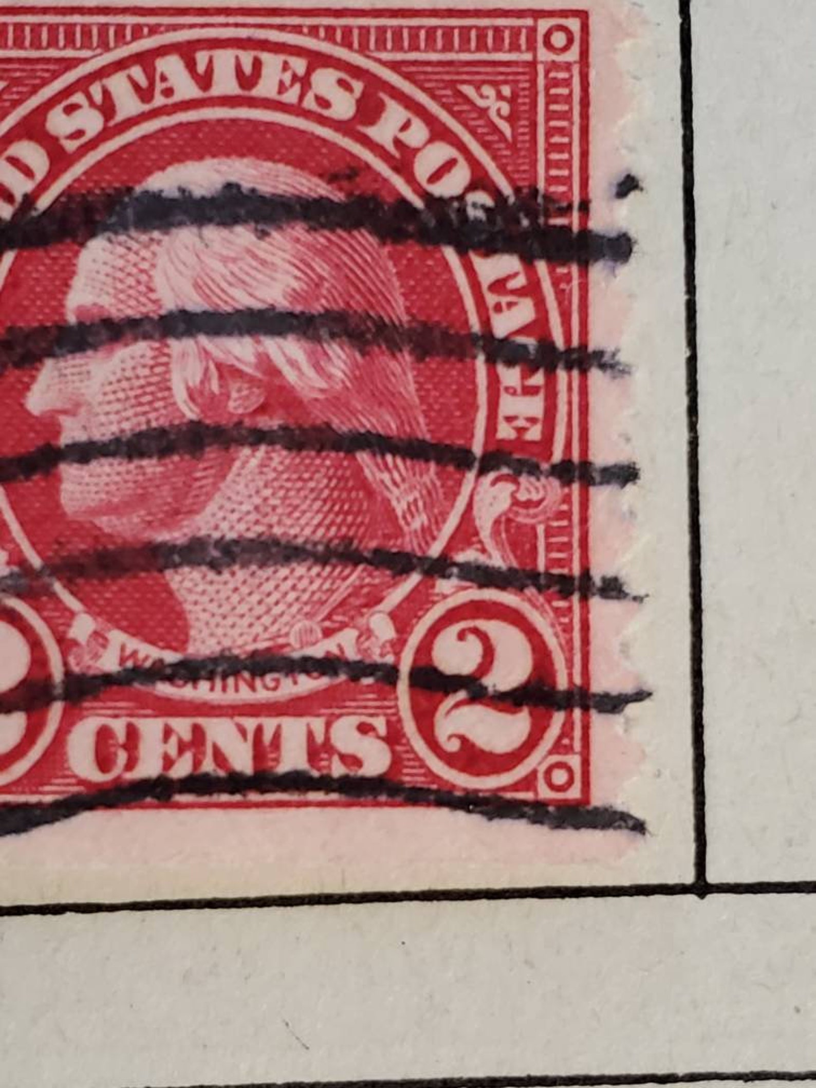 George Washington Red 2c US Postage Stamp - Etsy