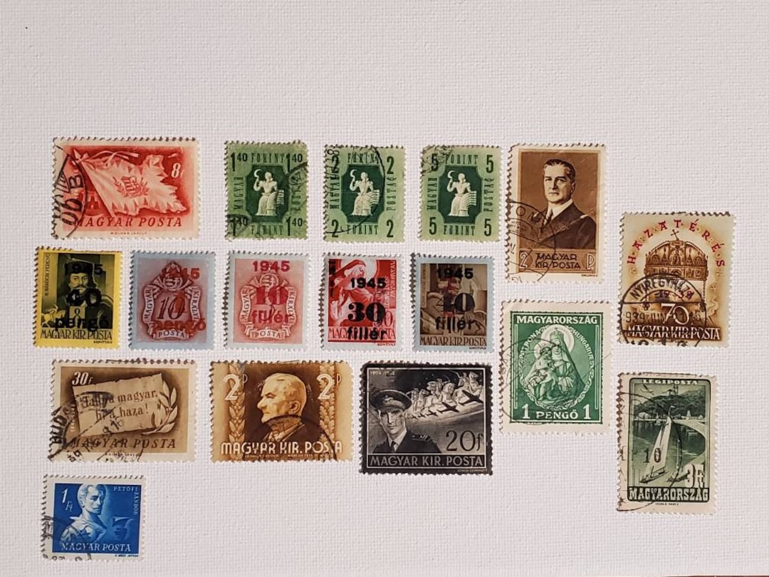 1930's/40's HUNGARY Postage Stamps Magyar Kir Posta Lot - Etsy