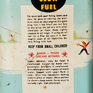 Vintage COX Thimble Drome Remote Control Airplane Car Glow Fuel Empty ...