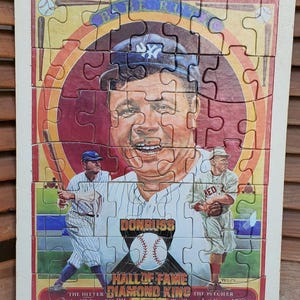 1982 Donruss Hall of Fame Diamond King Babe Ruth Permanently Mounted ...