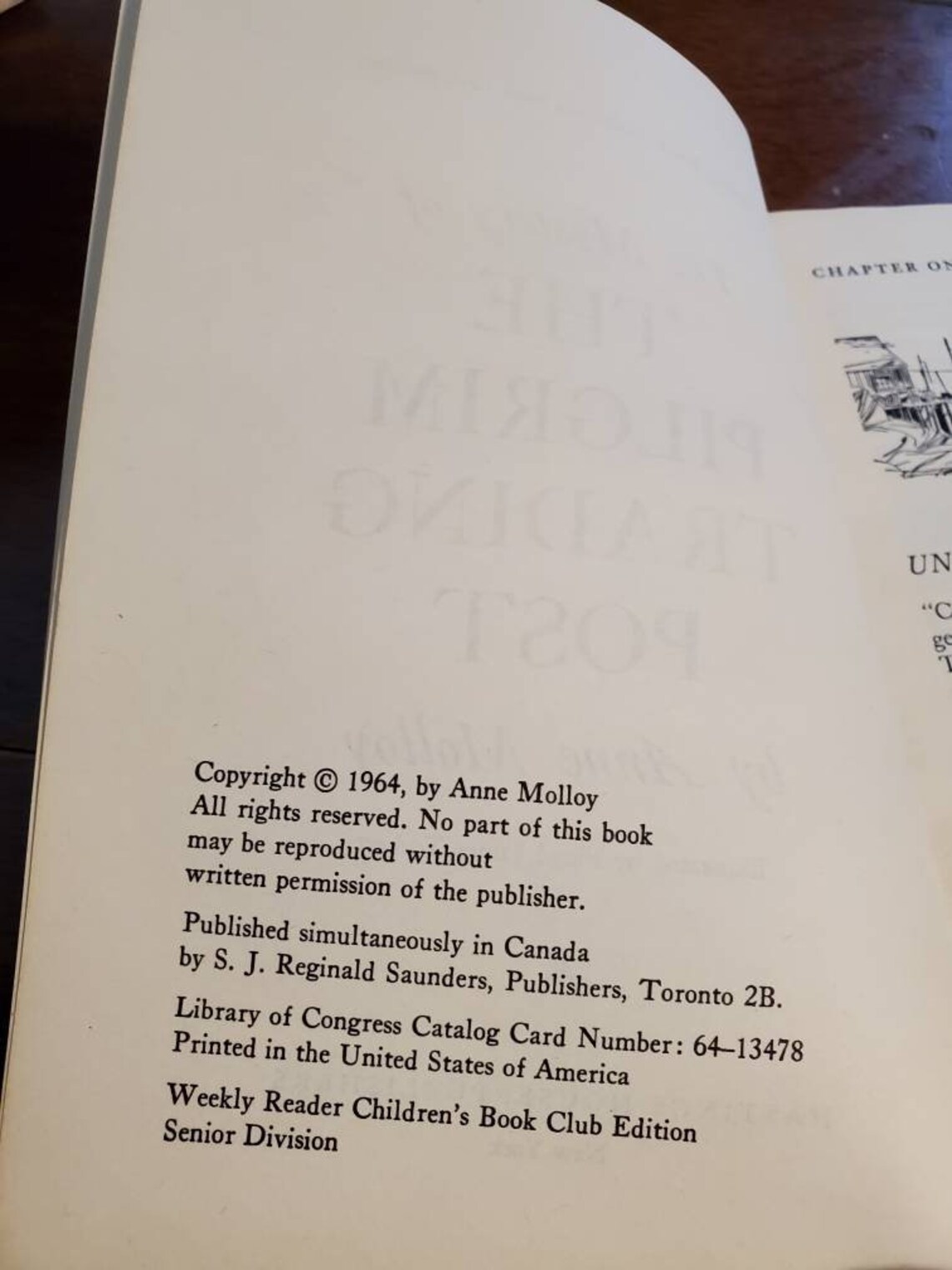 1964 the Mystery of the Pilgrim Trading Post by Anne Malloy Weekly ...