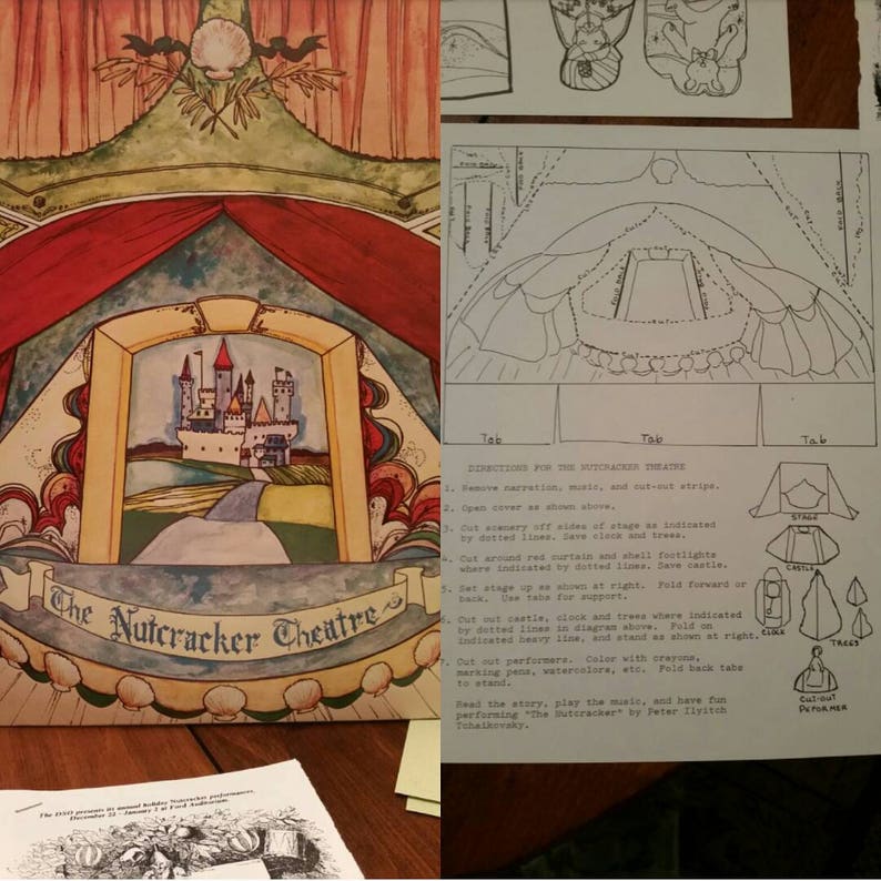 1975 Litho the Nutcracker Theatre Cut Out With Music & - Etsy