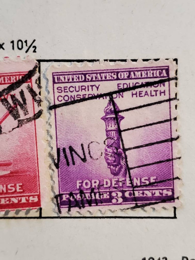 1941 for Defense US Postage Stamp Trio Lot - Etsy