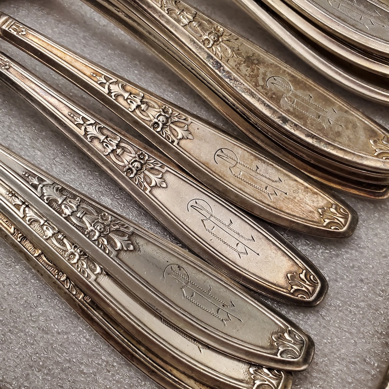 Rogers Bros 1847 Ambassador Pattern Silverplate Flatware 25 Pcs ...