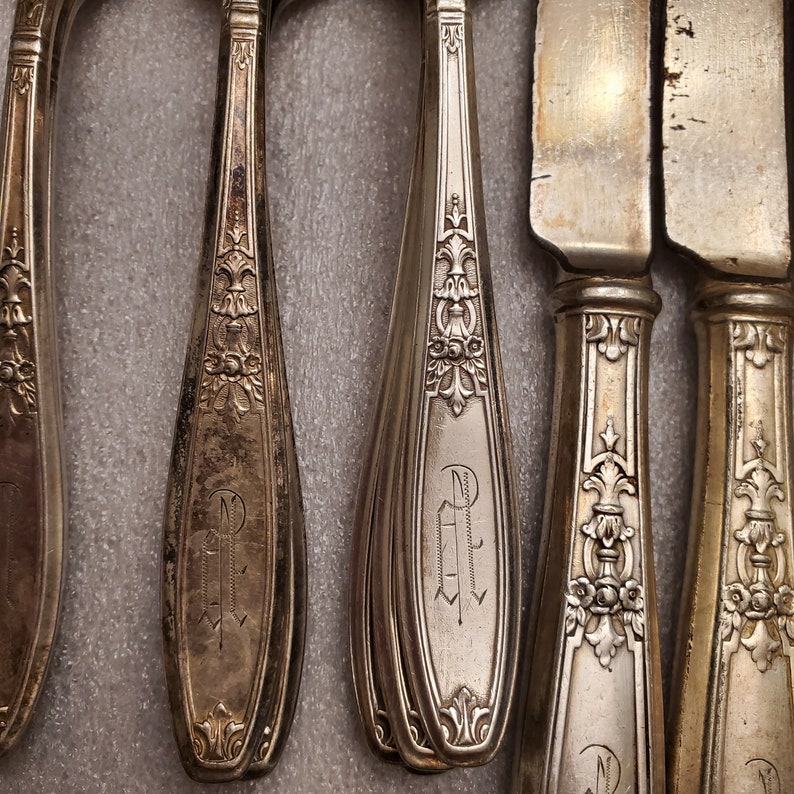 Rogers Bros 1847 Ambassador Pattern Silverplate Flatware 25 Pcs ...