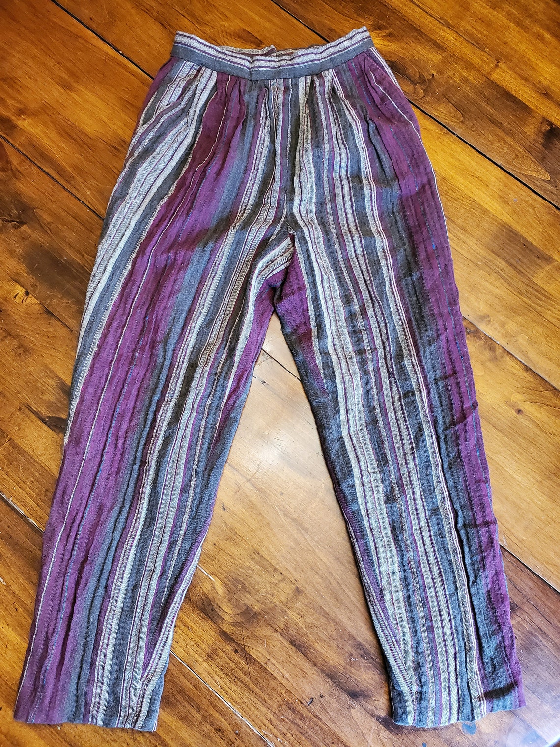 1980's Campus Casuals of California Striped Pants 26"x27" - Etsy