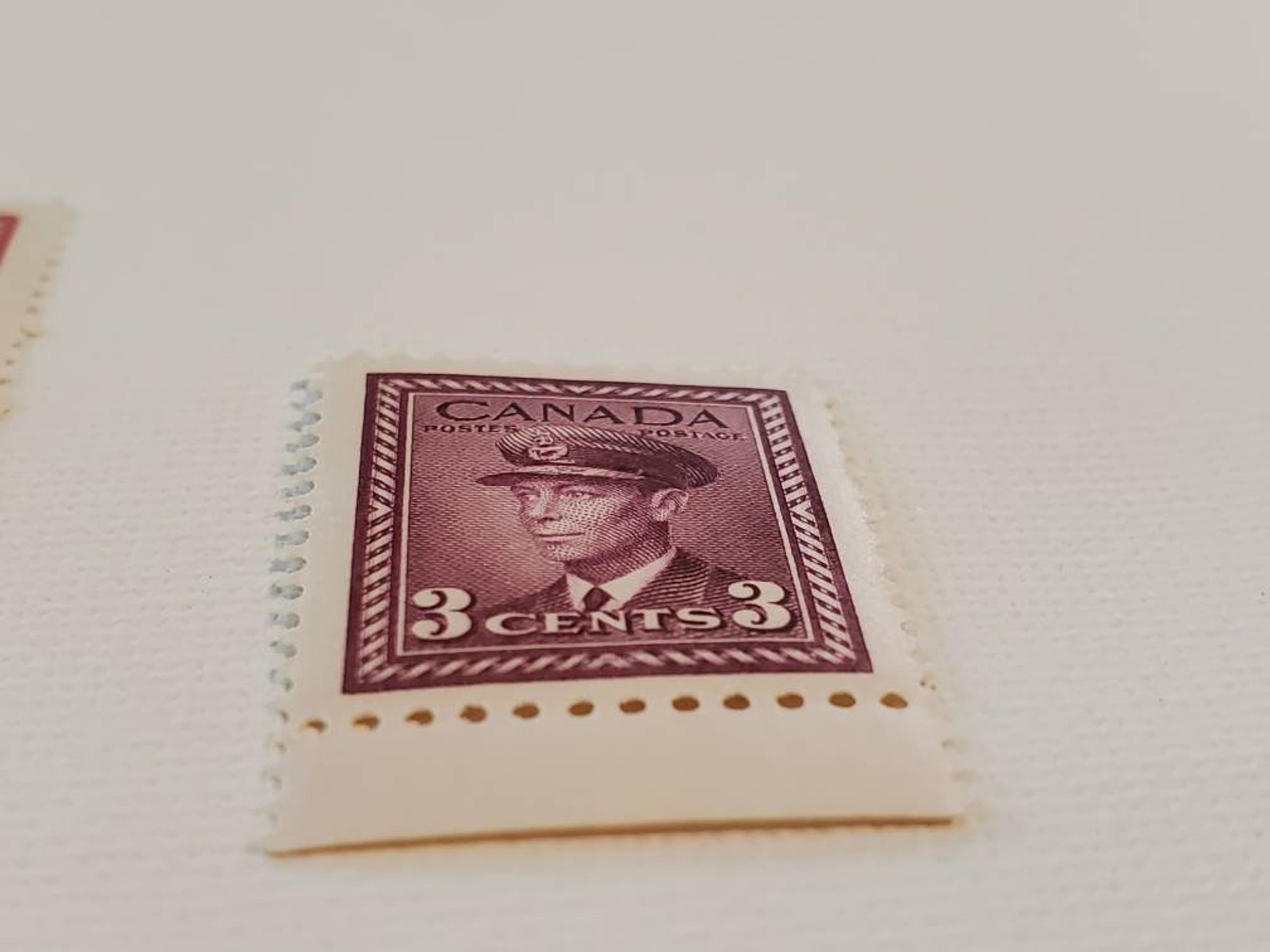 3c Rose Violet KG VI Canada Stamp - Etsy