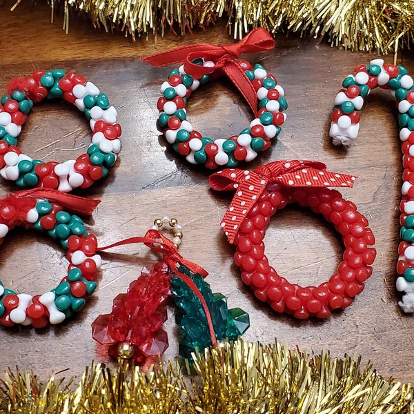 Beaded Candy Cane - Etsy