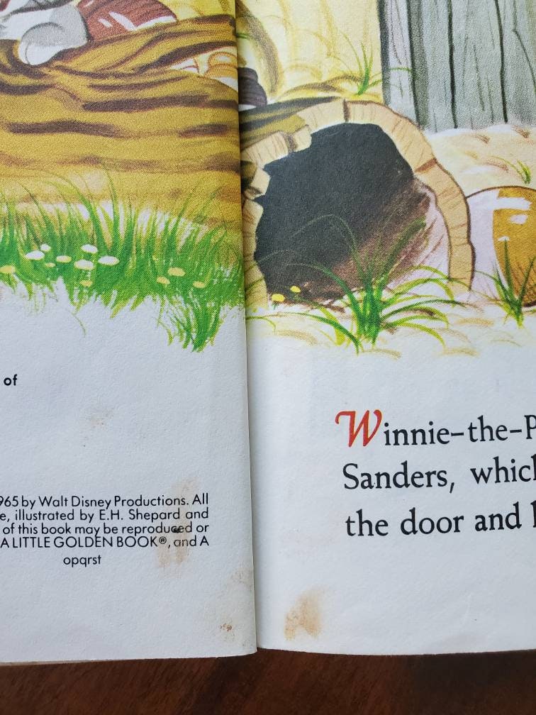 Winnie the Pooh Meets Gopher Little Golden Book - Etsy