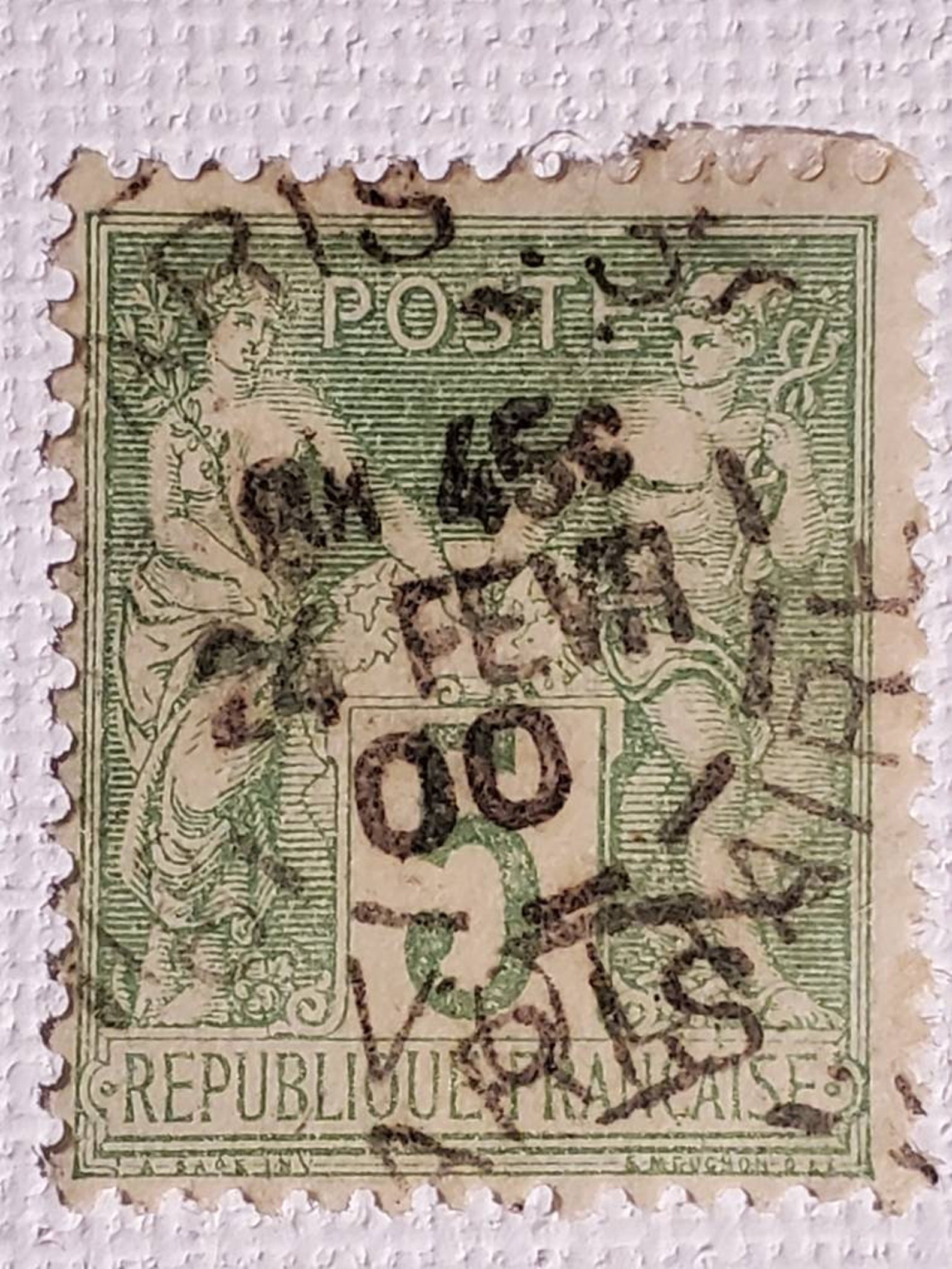 1800's France Mail Poste Republic of France 6 Stamps - Etsy