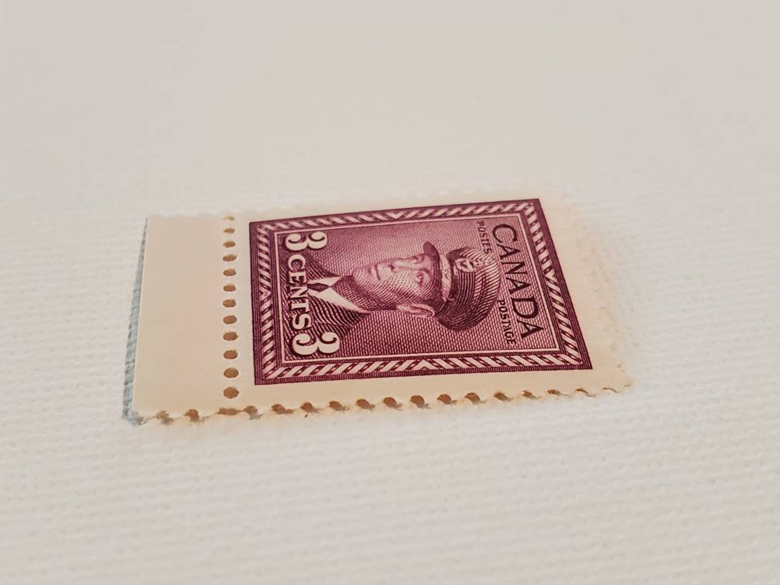 3c Rose Violet KG VI Canada Stamp - Etsy