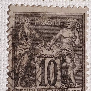 1800's France Mail Poste Republic of France 6 Stamps - Etsy