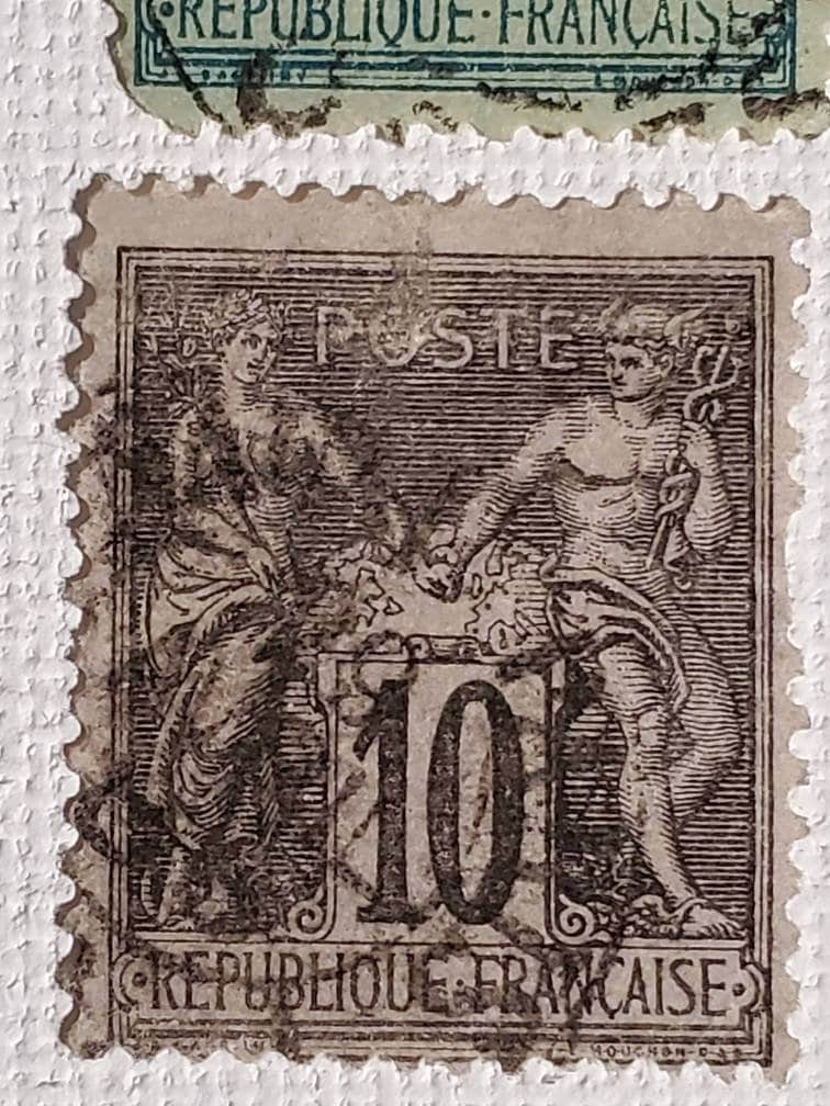 1800's France Mail Poste Republic of France 6 Stamps - Etsy