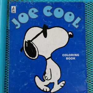 1976 Snoopy Coloring Book Joe Cool Schulz - Etsy