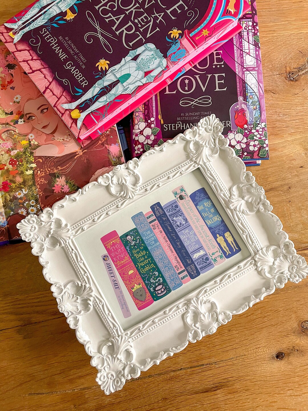 Once Upon A Broken Heart Book Stack || 5x7" Print - Etsy