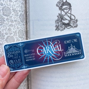 Caraval Ticket | 4” Vinyl Sticker - Etsy