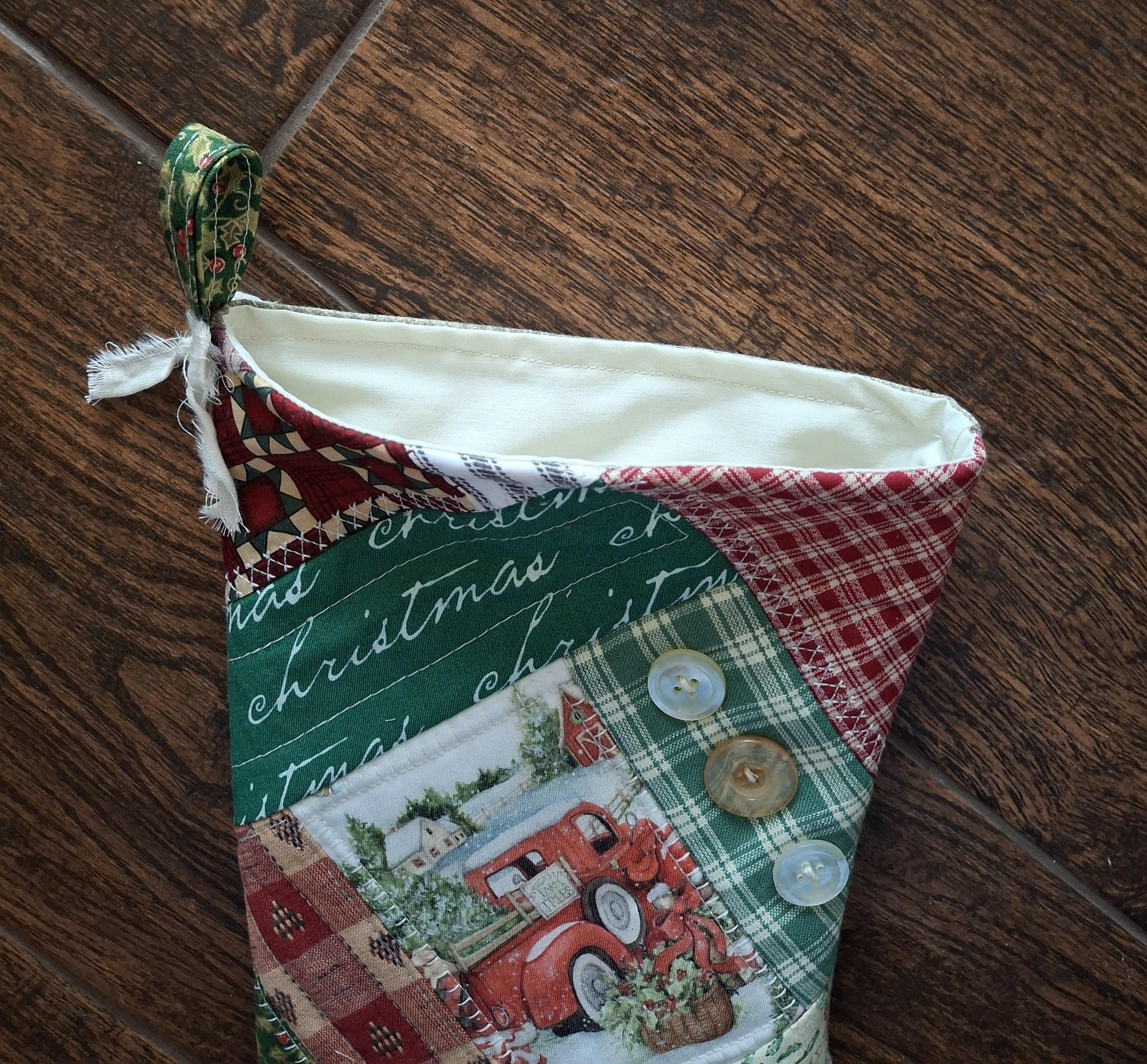 Farm House Scrappy Style Stockingfree SHIPPING - Etsy