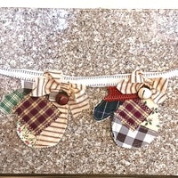 Farm House Scrappy Style Stocking With Upcycled Handkerchief Pieces and ...