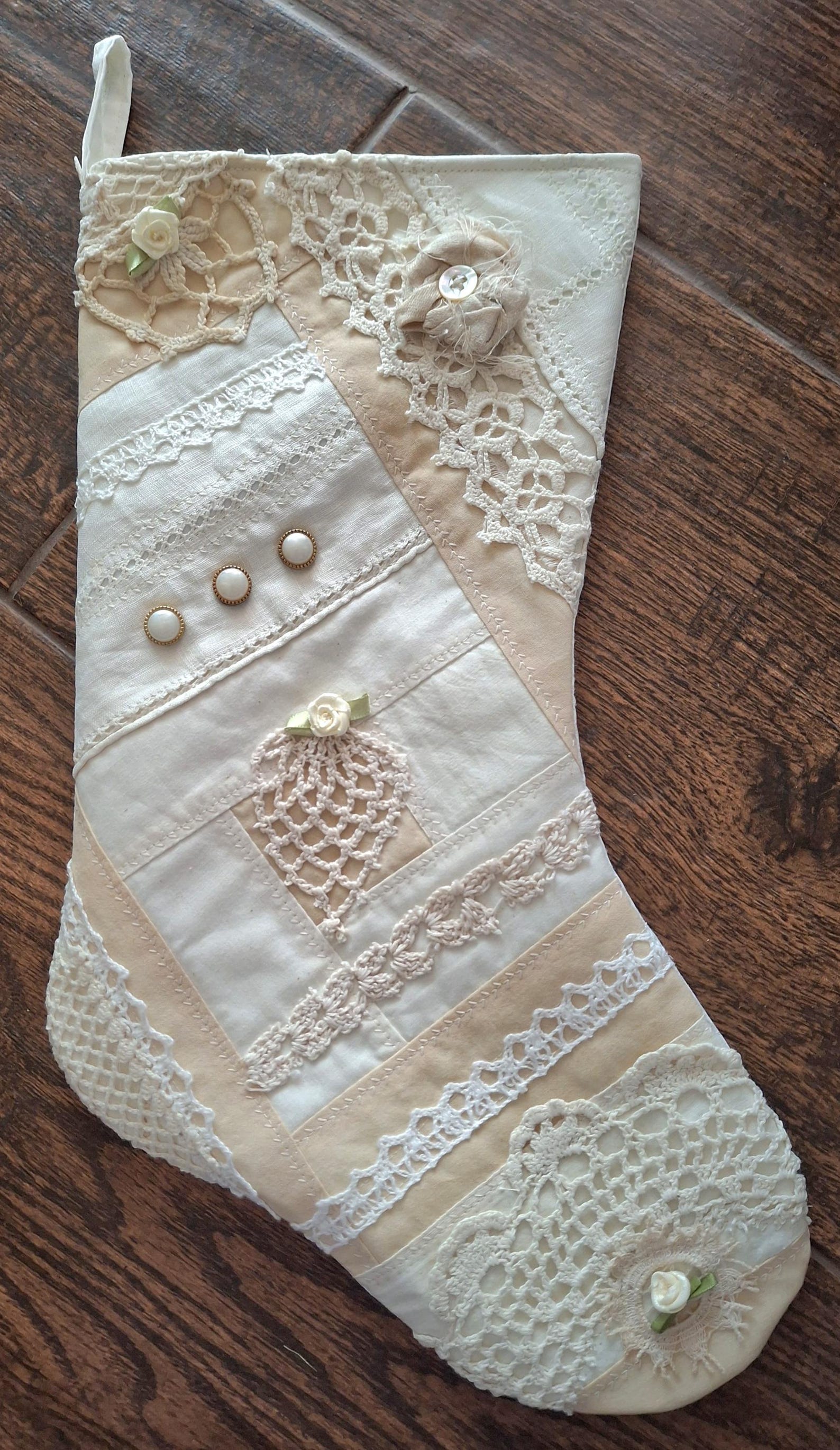 Shappy Chic Scrappy Style Stockingfree SHIPPING - Etsy