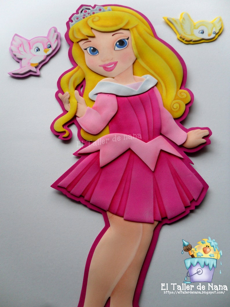 Princess Aurora 50 Cms Foamy Pattern - Etsy
