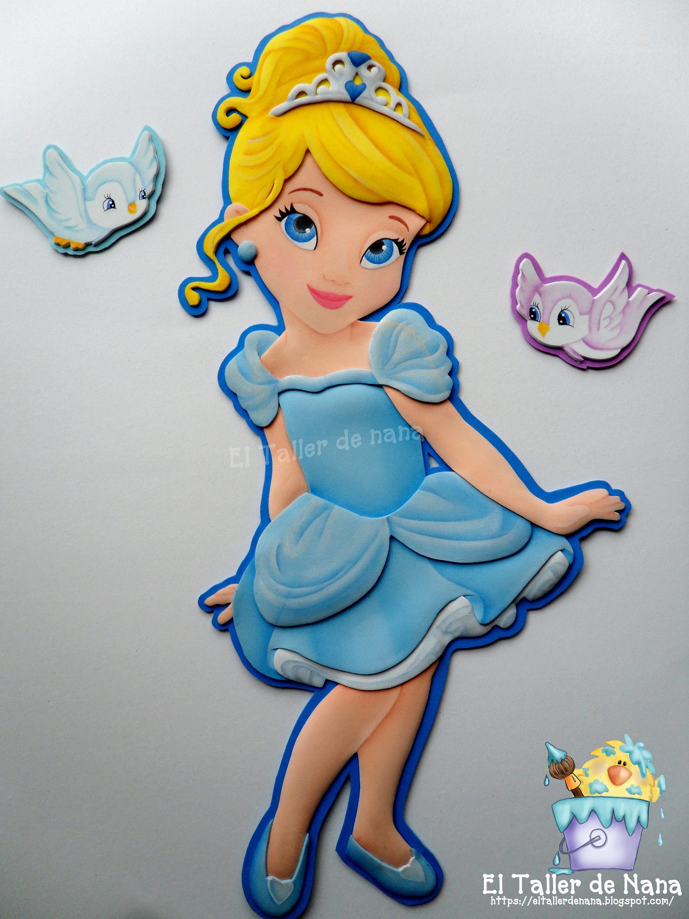 Princesa Cenicienta 50 cms Foamy pattern - Etsy España