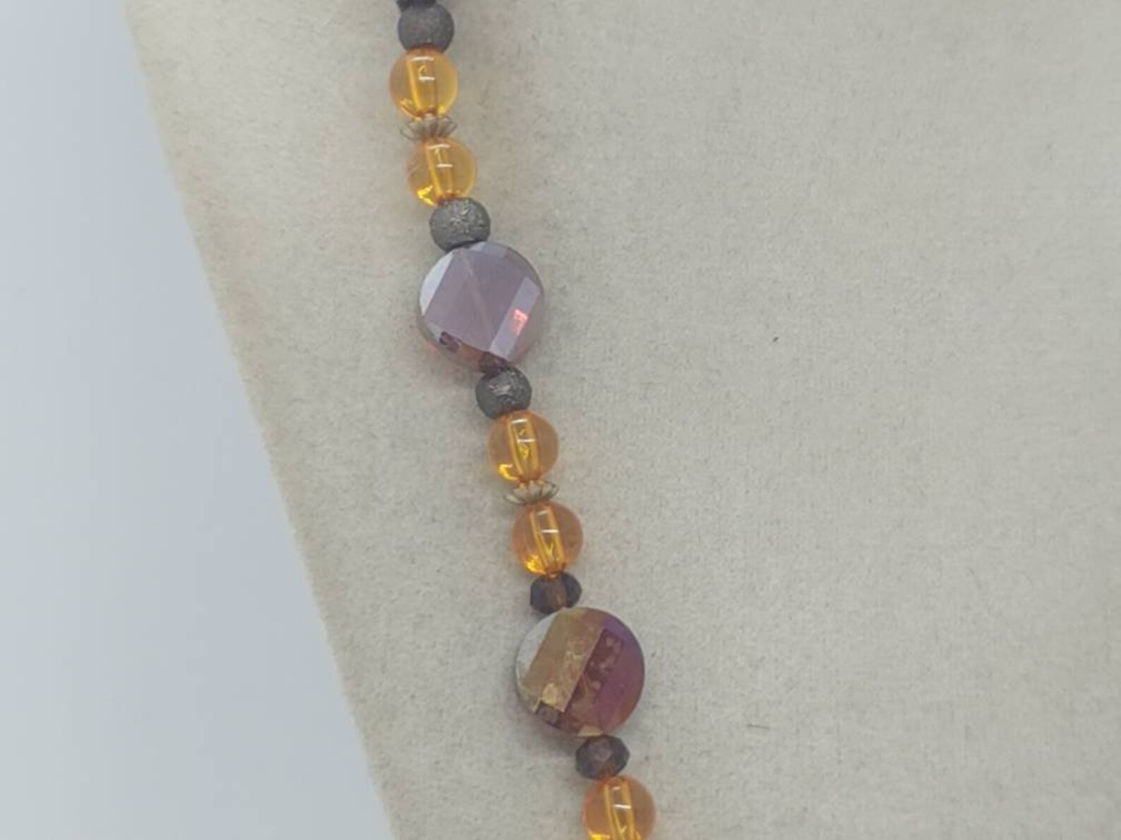 Brown Jeweled Necklace Brown Necklace for Women Jeweled - Etsy