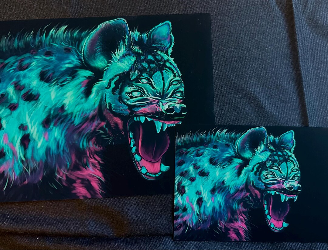 Demonic Hyena Original Art Print - Etsy