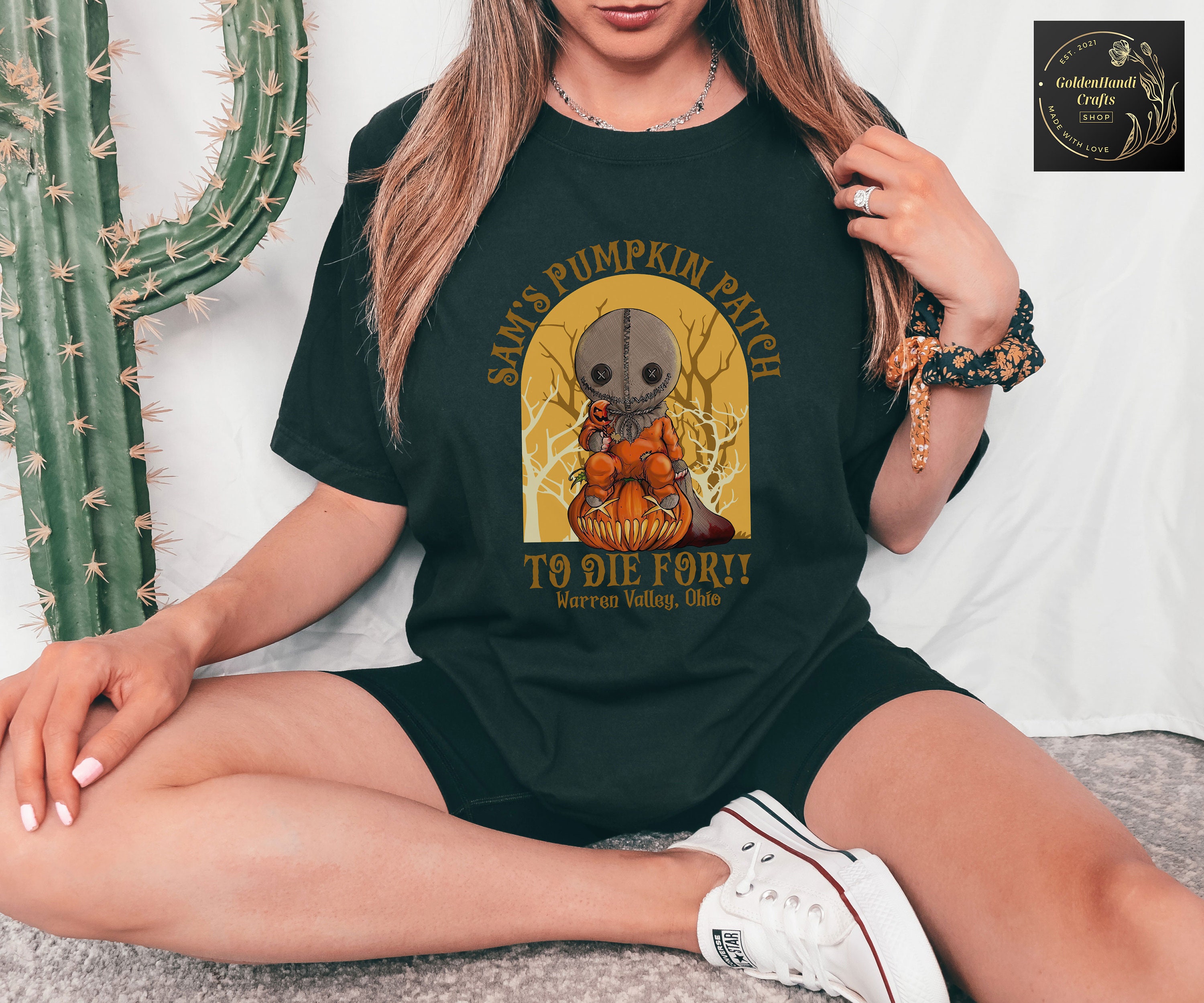 Sam's Pumpkin Patch Sweatshirt, Sam Horror Movie Sweatshirt Designed ...