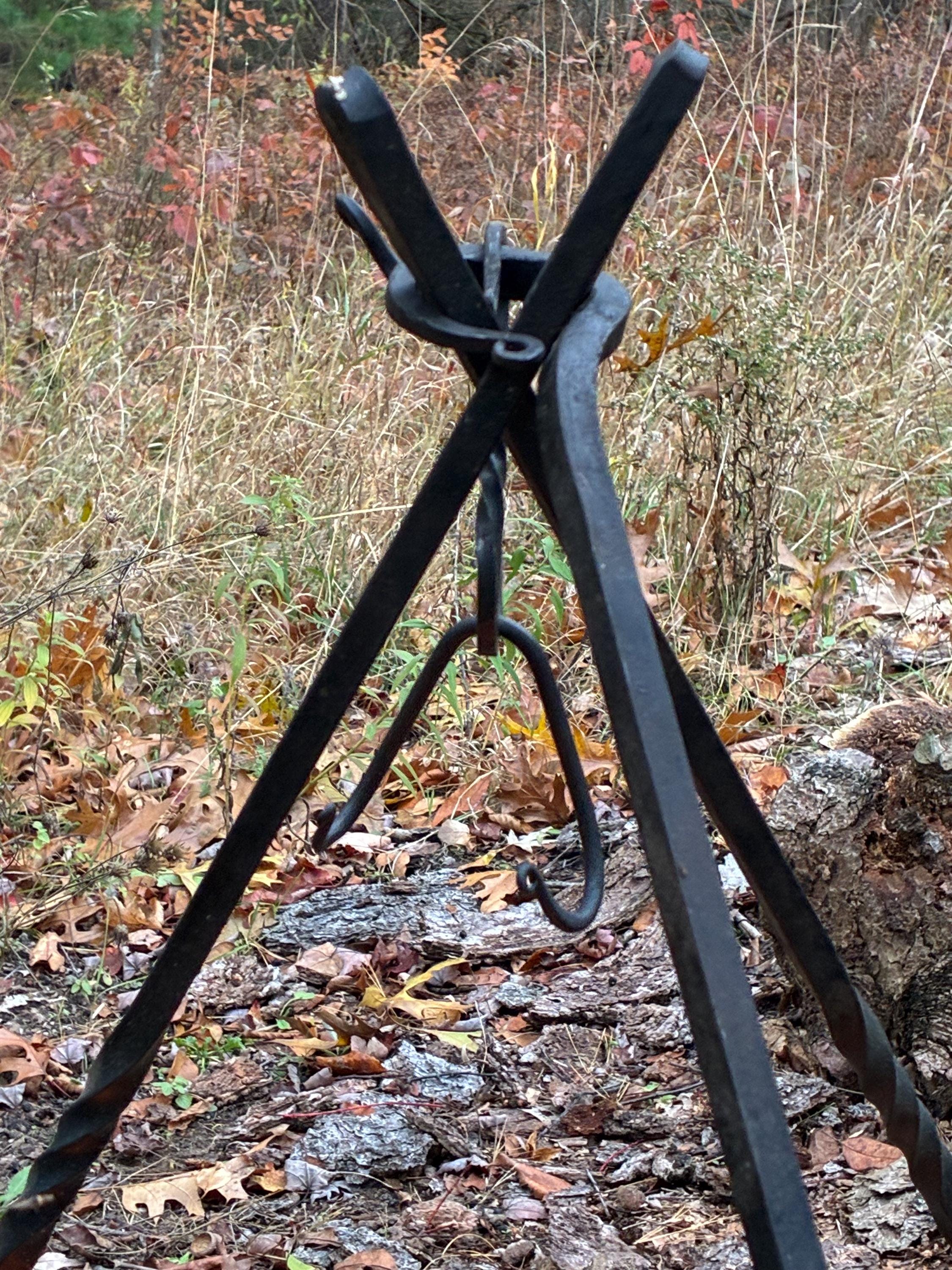 Countryman’s Camping Tripod | Hand Forged Cooking Tripod | Outdoor ...