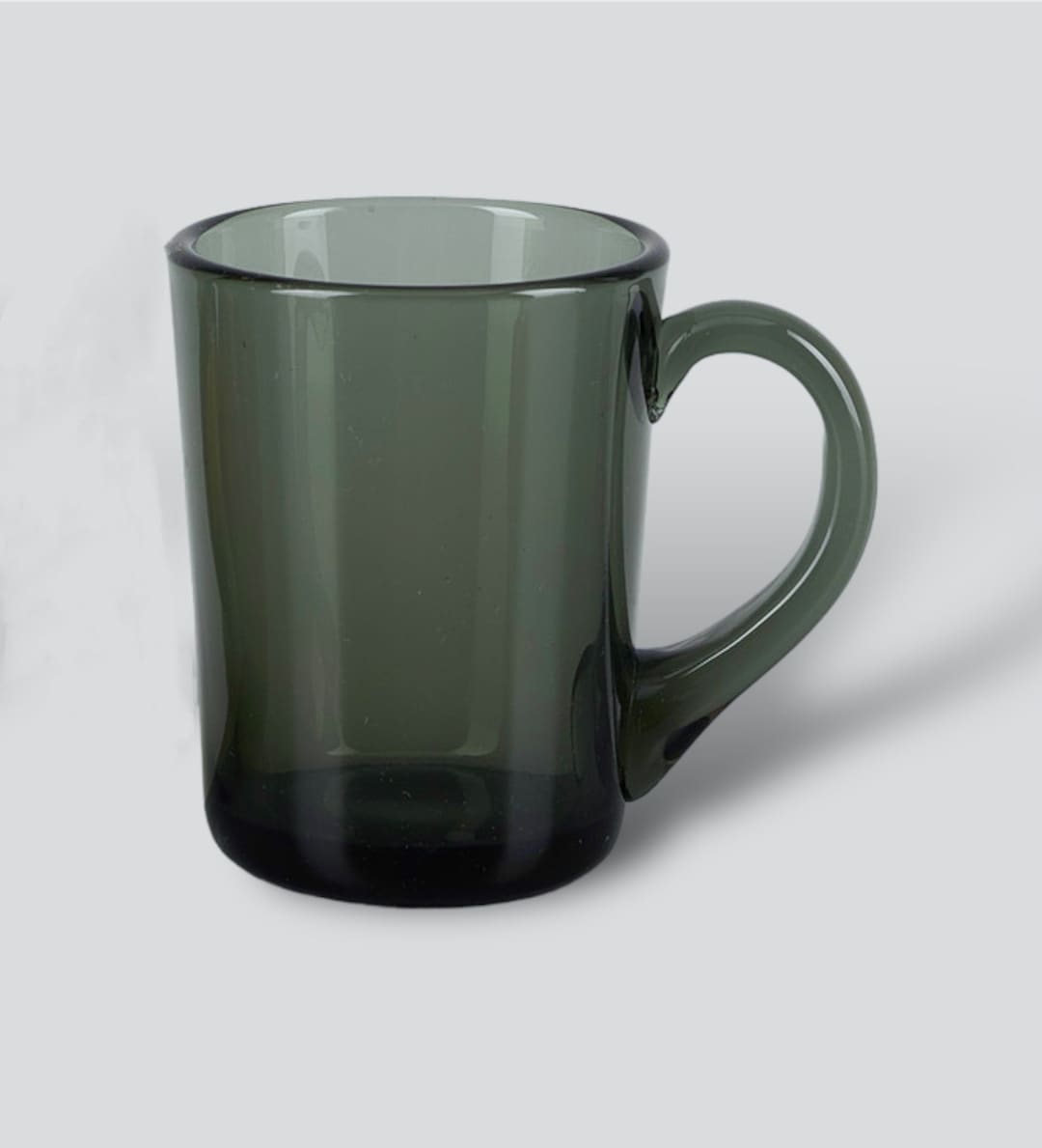 Vintage Kaj Franck 5602 Smokey Green Glass Mug for Nuutajärvi, , Made ...