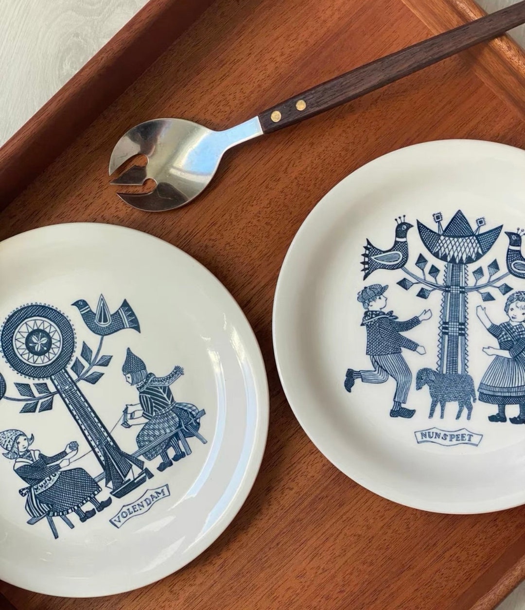 Set of 4 Pieces Vintage Ceramic Plates With Different Patterns by Royal ...