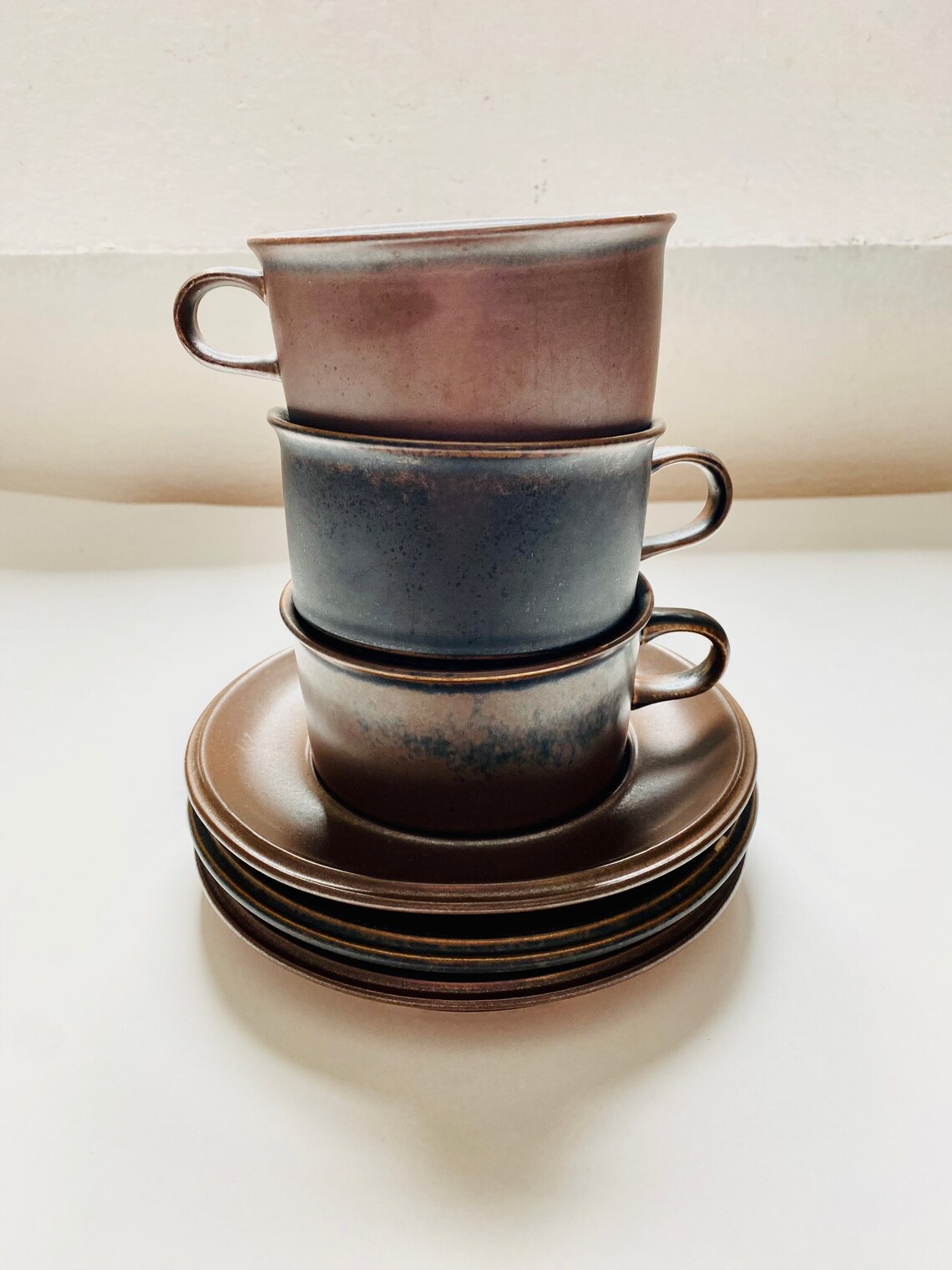 A Set of Three Arabia Big Tea Cup Set Include Saucer Named | Etsy