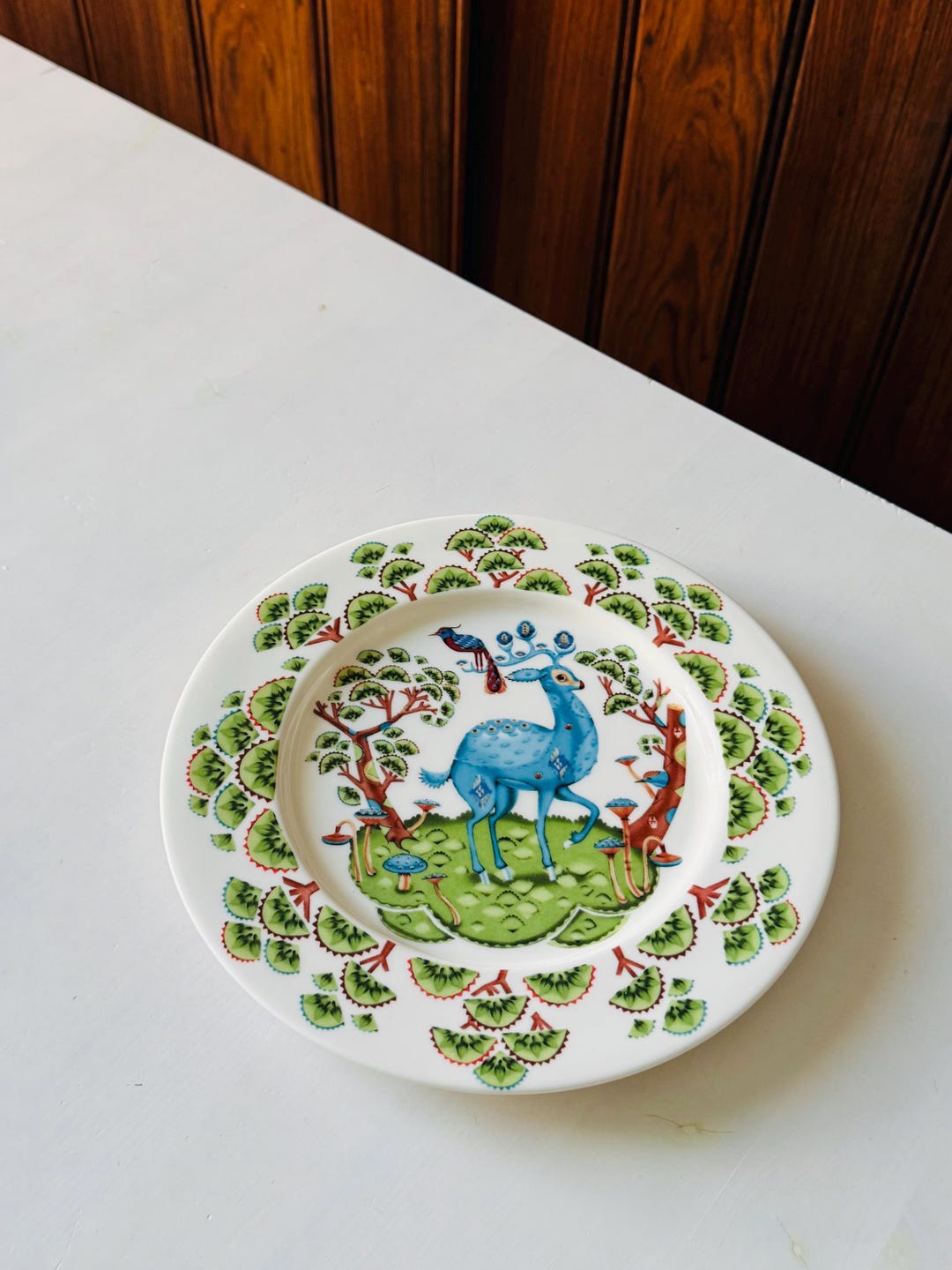 Mint / Unused Ceramic Plate Named Taika Design by Klaus Haapaniemi for ...