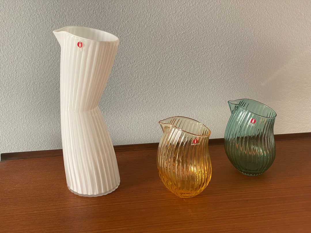 Collectable Vintage Iittala Finland Glass Pitcher and Jugs - Etsy
