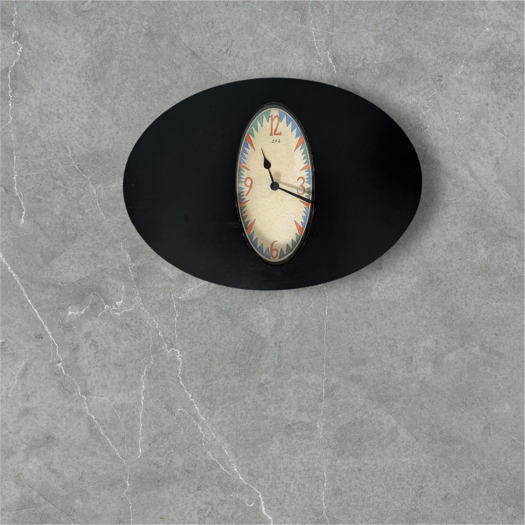 A Minimalist Postmodern English Wall Clock From Ziro, 1980s - Etsy