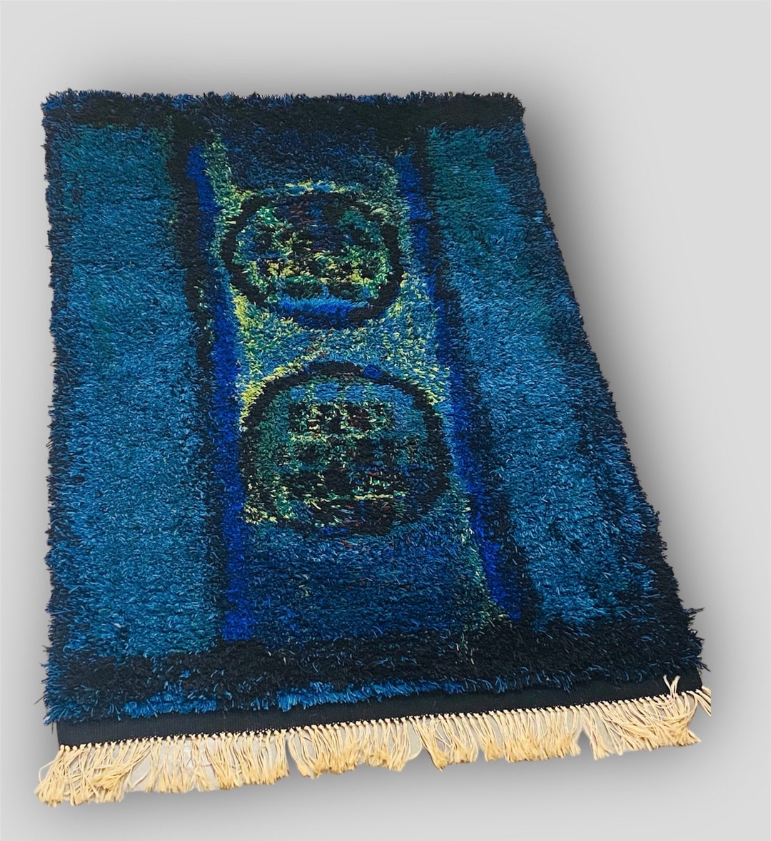 Rare/ Collector's Item / Mid Century Modern Vintage Finnish Rya Rug ...