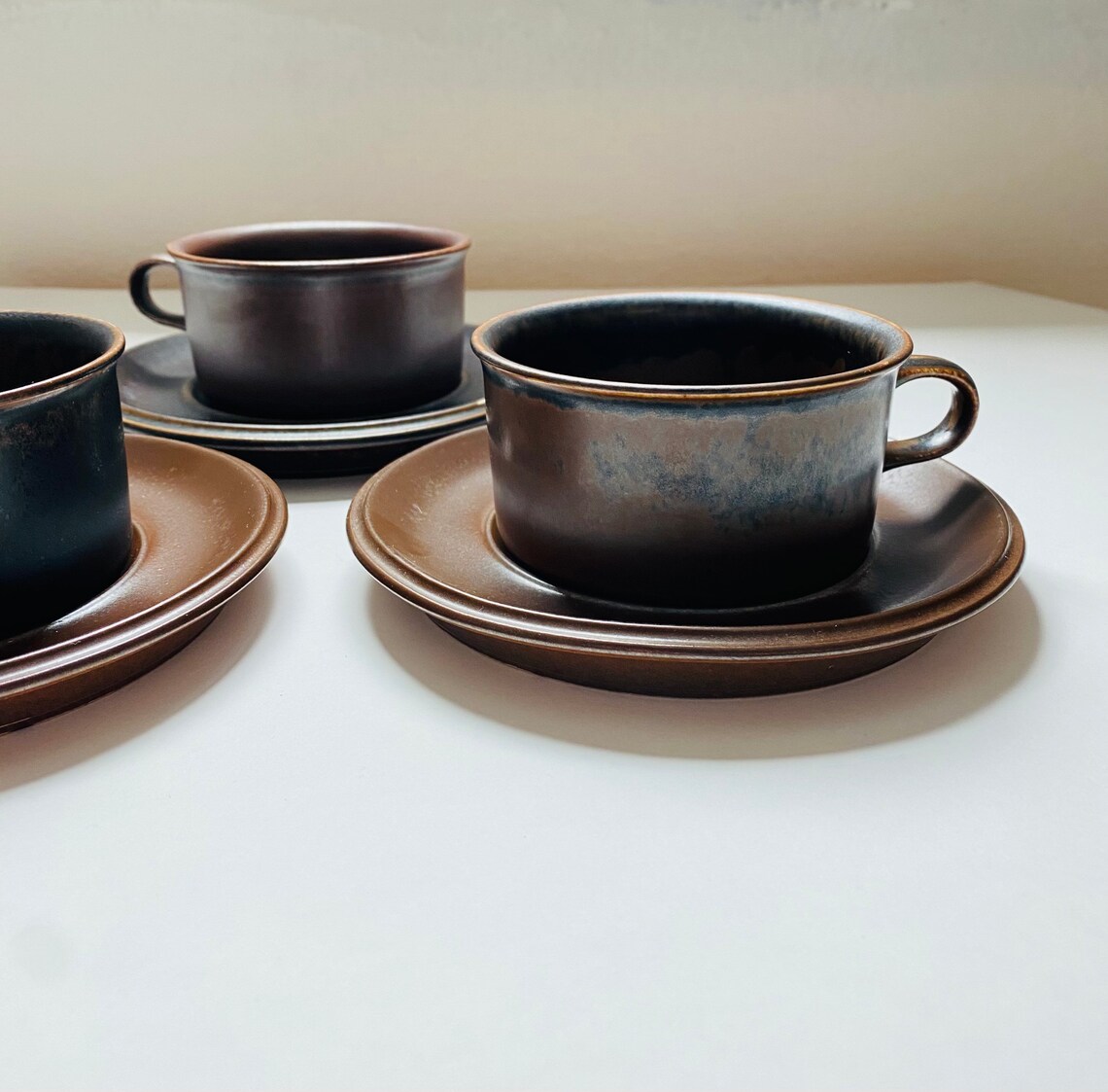 A Set of Three Arabia Big Tea Cup Set Include Saucer Named | Etsy