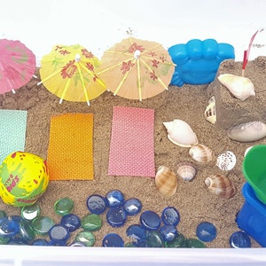 Beach Sensory Bin Sand Castle Sensory Bin Sand Castle Beach Sensory ...