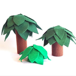 Handmade Felt Trees for Sensory Play. Set of 3. Daycare ECE Circle Time ...