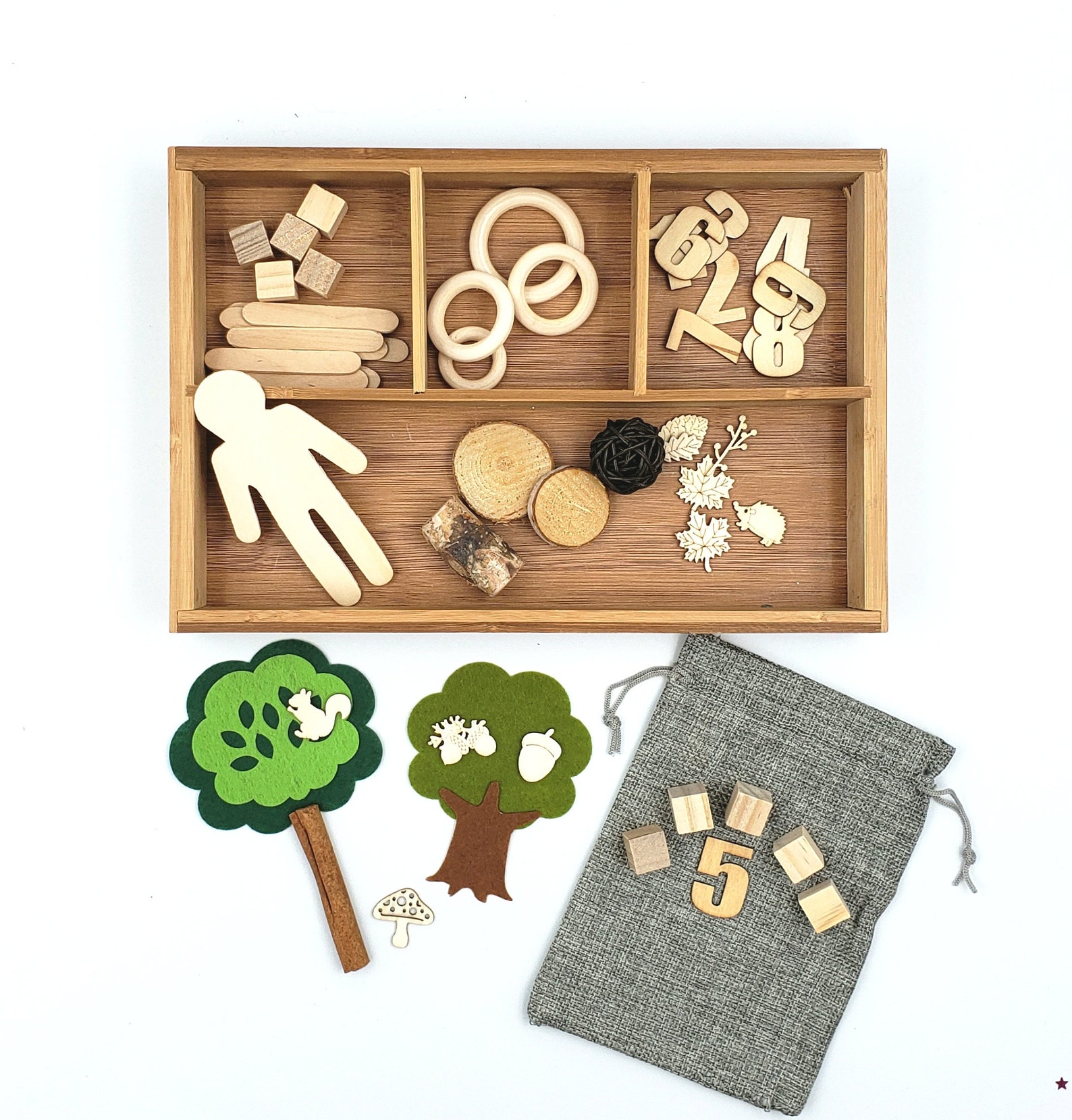 Wood Loose Parts Trees Tuff Tray Forest Small World Twig - Etsy