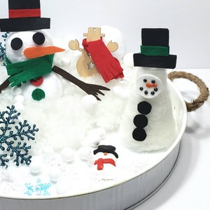 Snowman Sensory Bin, Melted Snowman Sensory Bin, Winter Sensory Bin ...