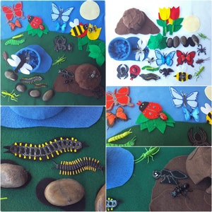 Bug's Life Felt Board Set With 9 Insects. Daycare ECE Literacy Circle ...