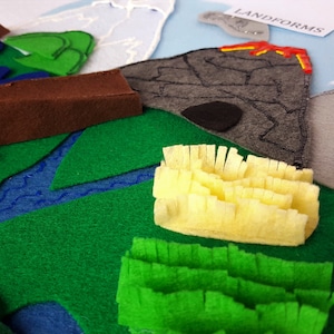 Giant Landforms Felt Set | Wall Landform Classification | Landform ...