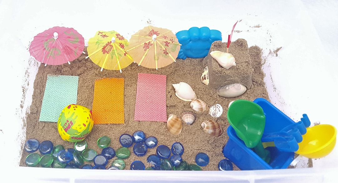 Beach Sensory Bin Sand Castle Sensory Bin Sand Castle Beach Sensory ...