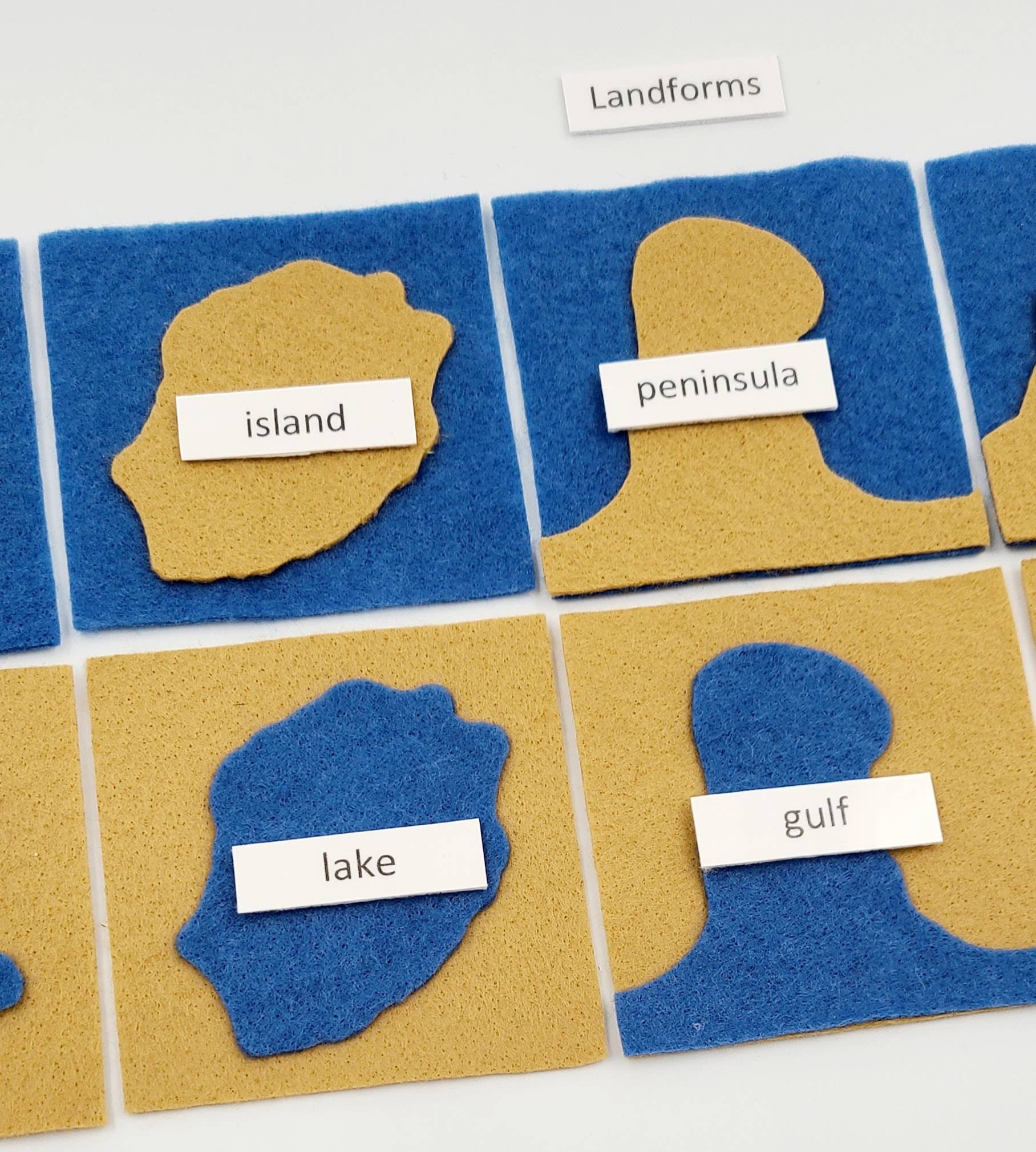 Land and Water Forms | Montessori Landforms - Etsy
