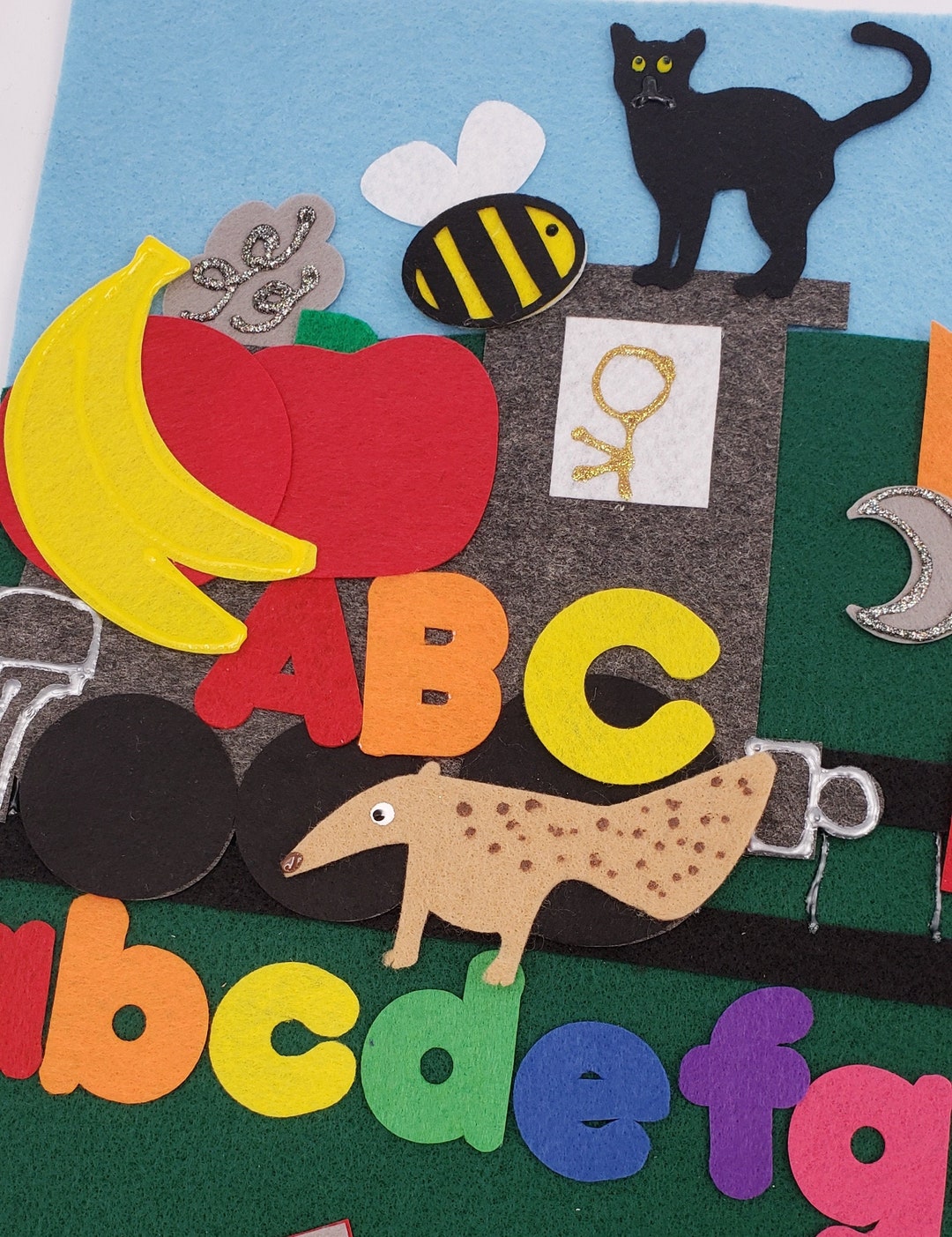 Alphabet Train Felt Board | Felt Alphabet Train | Rainbow Train Felt ...
