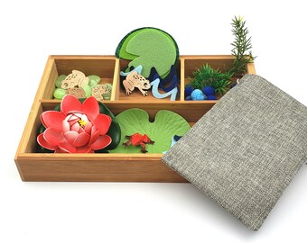 Frog Tuff Tray Frog Loose Parts Frog invitation Pond Open Ended Play ...