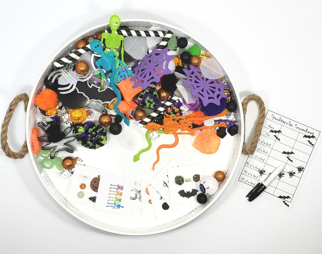 Halloween Sensory Bin | Seek and Find Sensory Bin | Counting Sensory ...