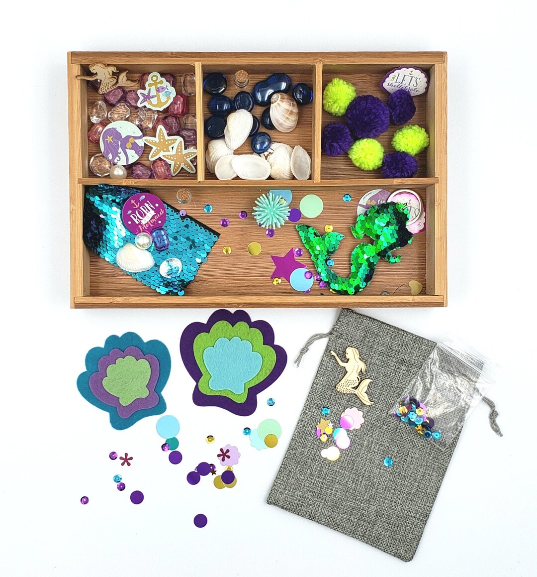 Mermaid Loose Parts Mermaid Tuff Tray Ocean Small World Twig and Daisy ...